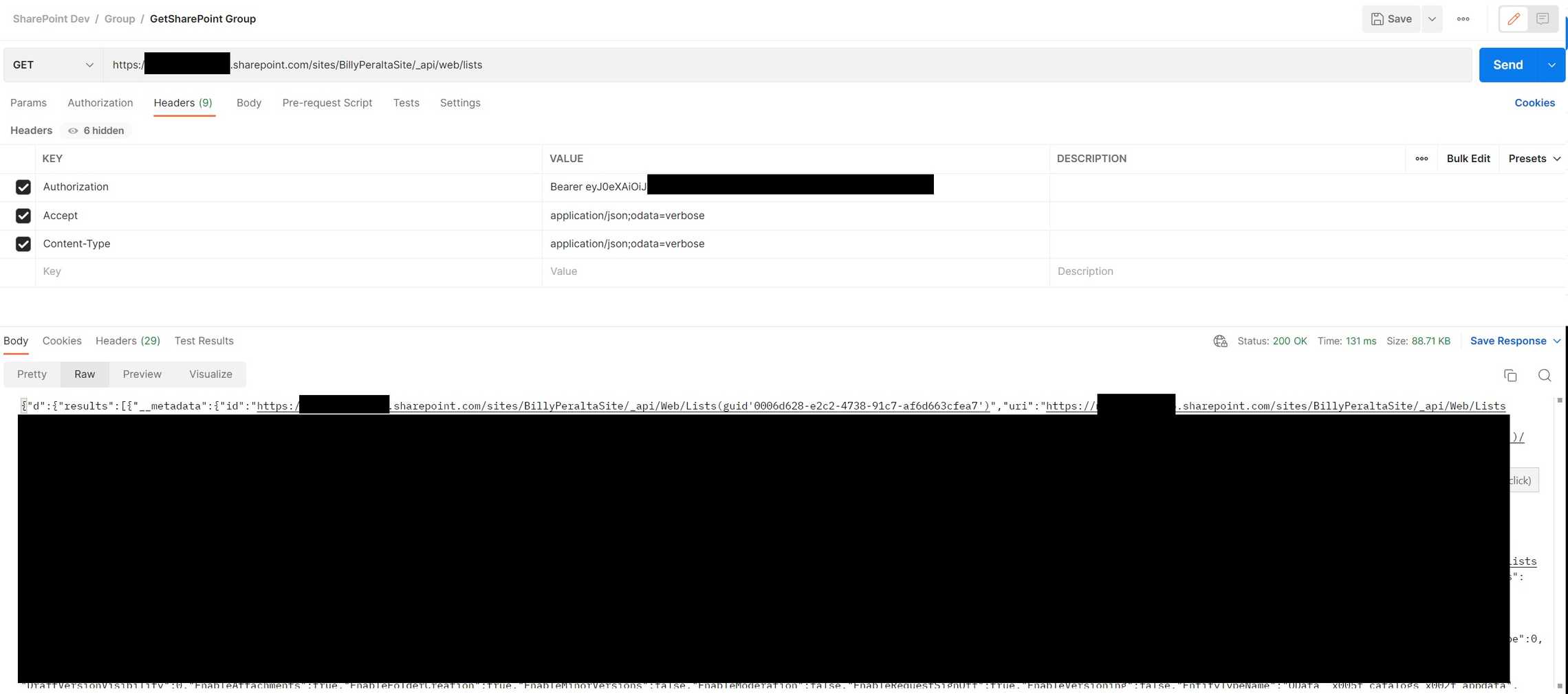 Accessing SharePoint REST API using Postman | https://billyperalta.com/ Accessing SharePoint REST API using Postman | https://billyperalta.com/