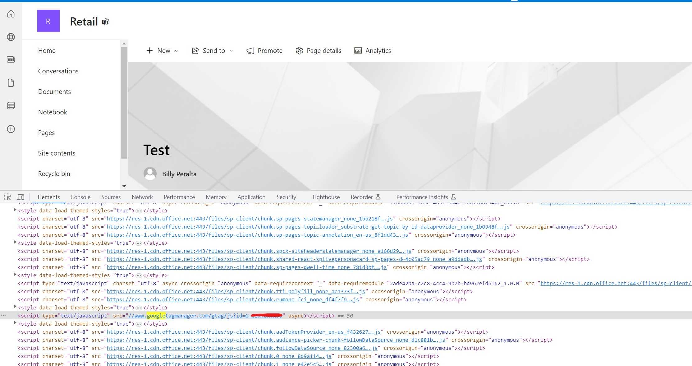 Adding Google Analytics 4 to your SharePoint Site | https://billyperalta.com/